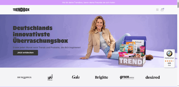 Trendbox Rabattcode & Gutschein – 10% Rabatt – Juni 2026